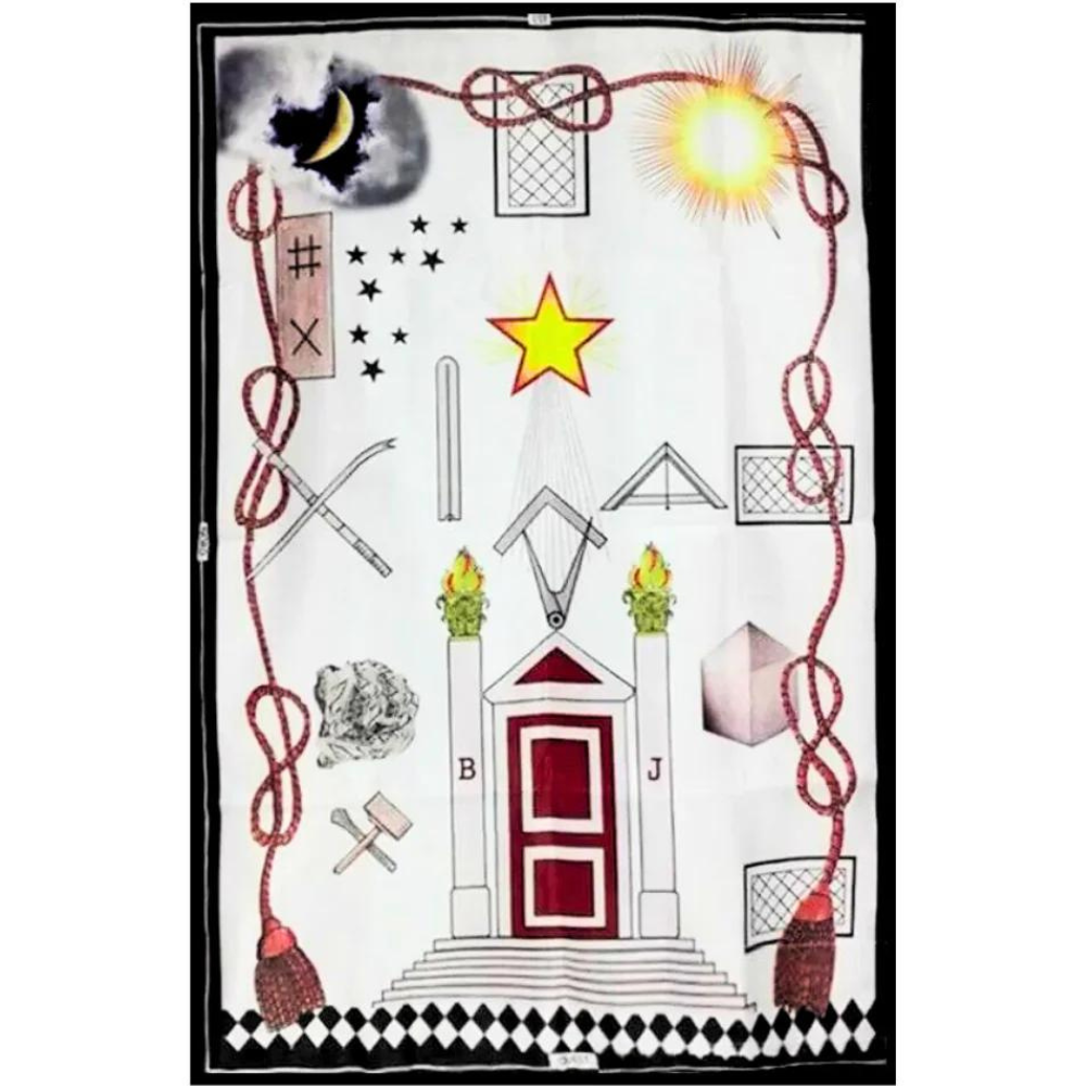 Tapis de Loge 3ème Degré REAA – Tableau Maçonnique pour Maître